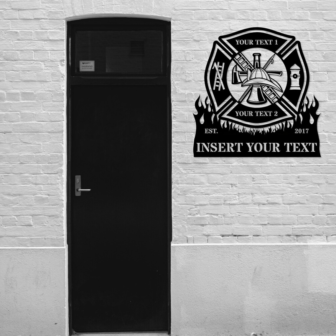 Firefighter Personalized Metal Sign Gift Custom Firefighter - Etsy