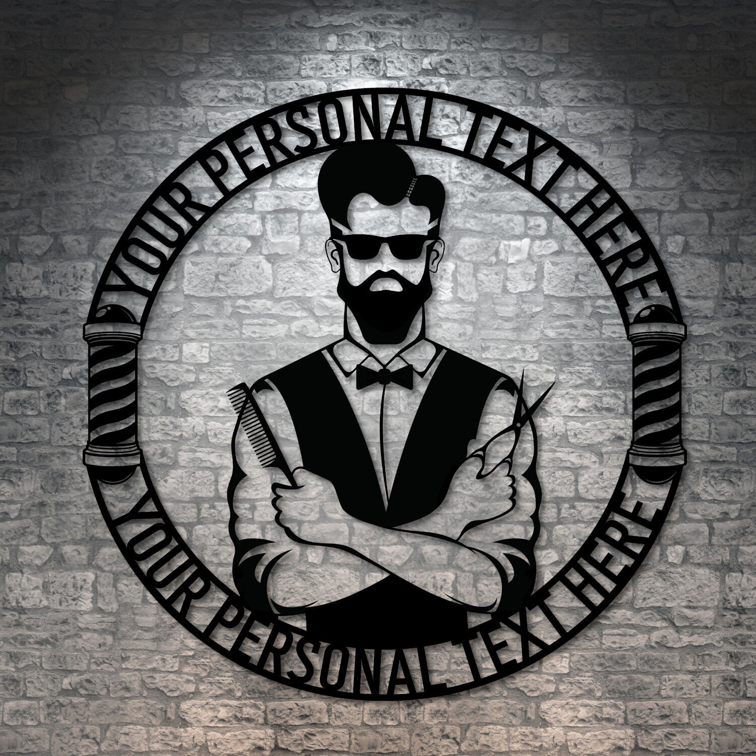 Personalized Barber Man Metal Sign. Custom Male Barber - Etsy