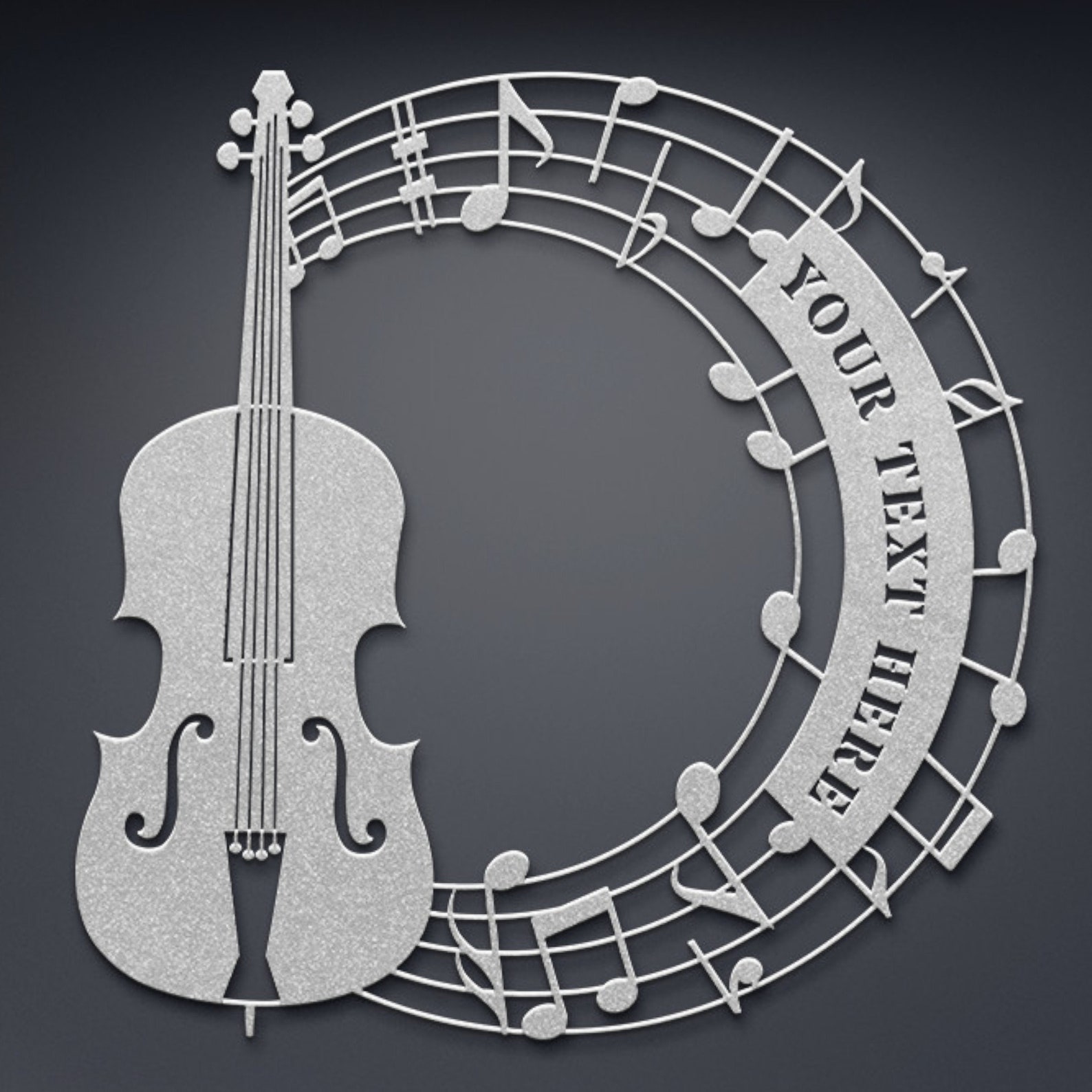 Personalized Cello and Notes Name Metal Sign. Custom Cellist Wall Decor ...