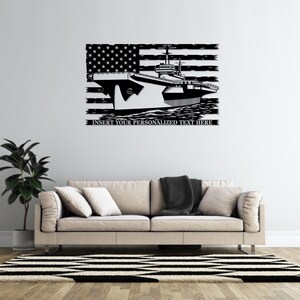 Personalized US Battleship Name Metal Sign Gift. Customizable Aircraft ...