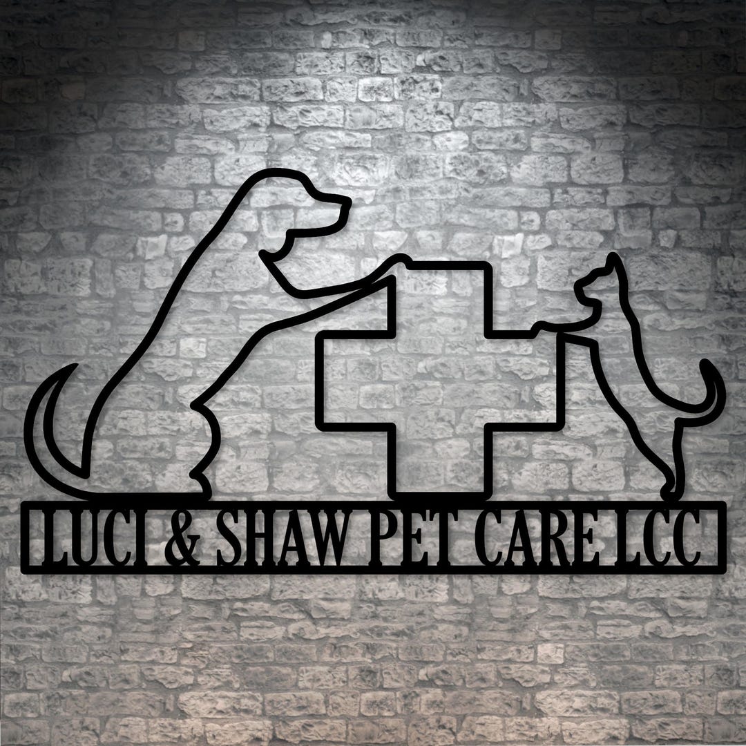 Personalized Vet Health Care Name Metal Sign. Customizable Animal ...