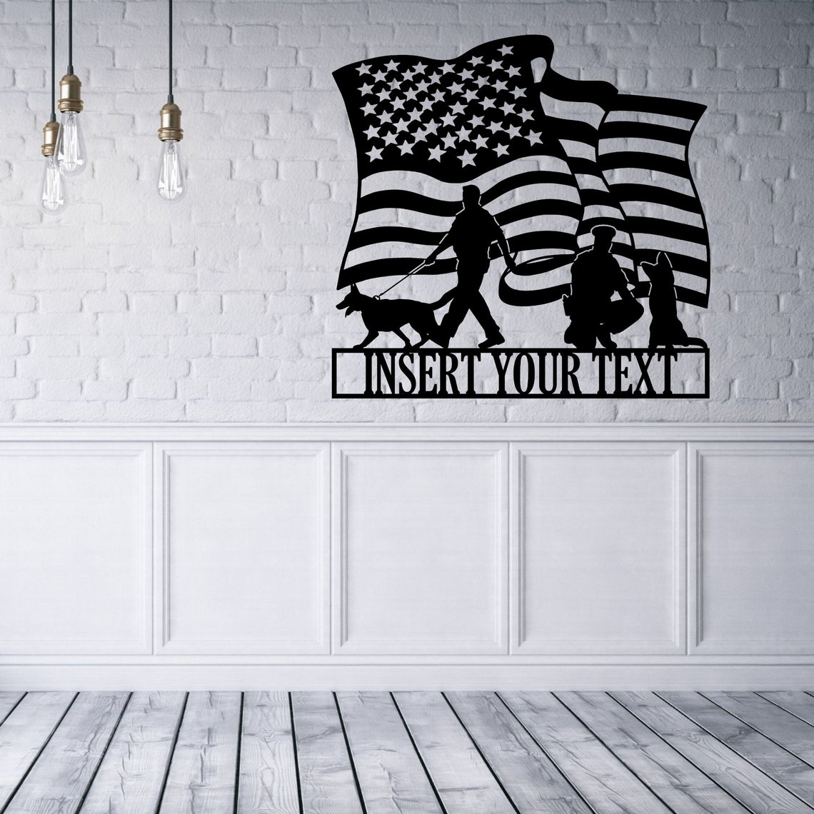 Personalized Police Officer & K9 Dog Name Metal Sign. Custom Cop Wall ...