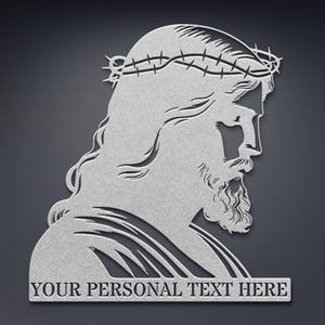 Personalized Jesus Christ Metal Sign Gift. Custom Religious Christian ...