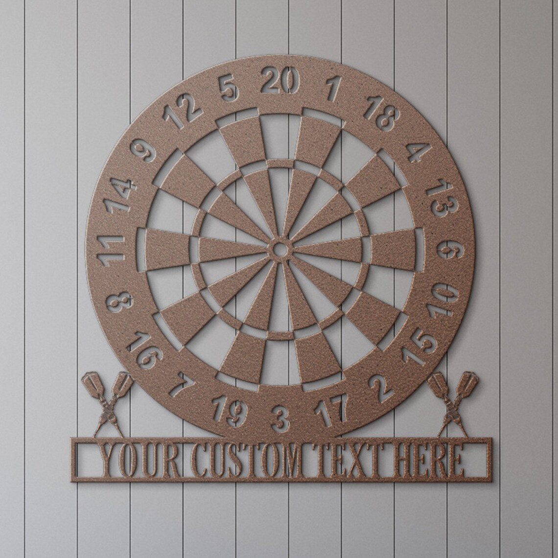 Personalized Dart Board Name Plate Metal Sign. Customized Dart Lover ...
