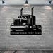 Personalized Lorry Driver Name Metal Sign. Custom Trucker Wall Decor ...