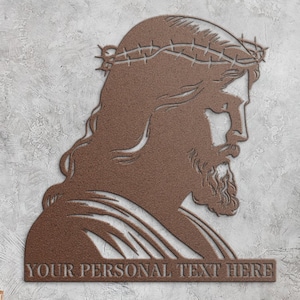 Personalized Jesus Christ Metal Sign Gift. Custom Religious Christian ...