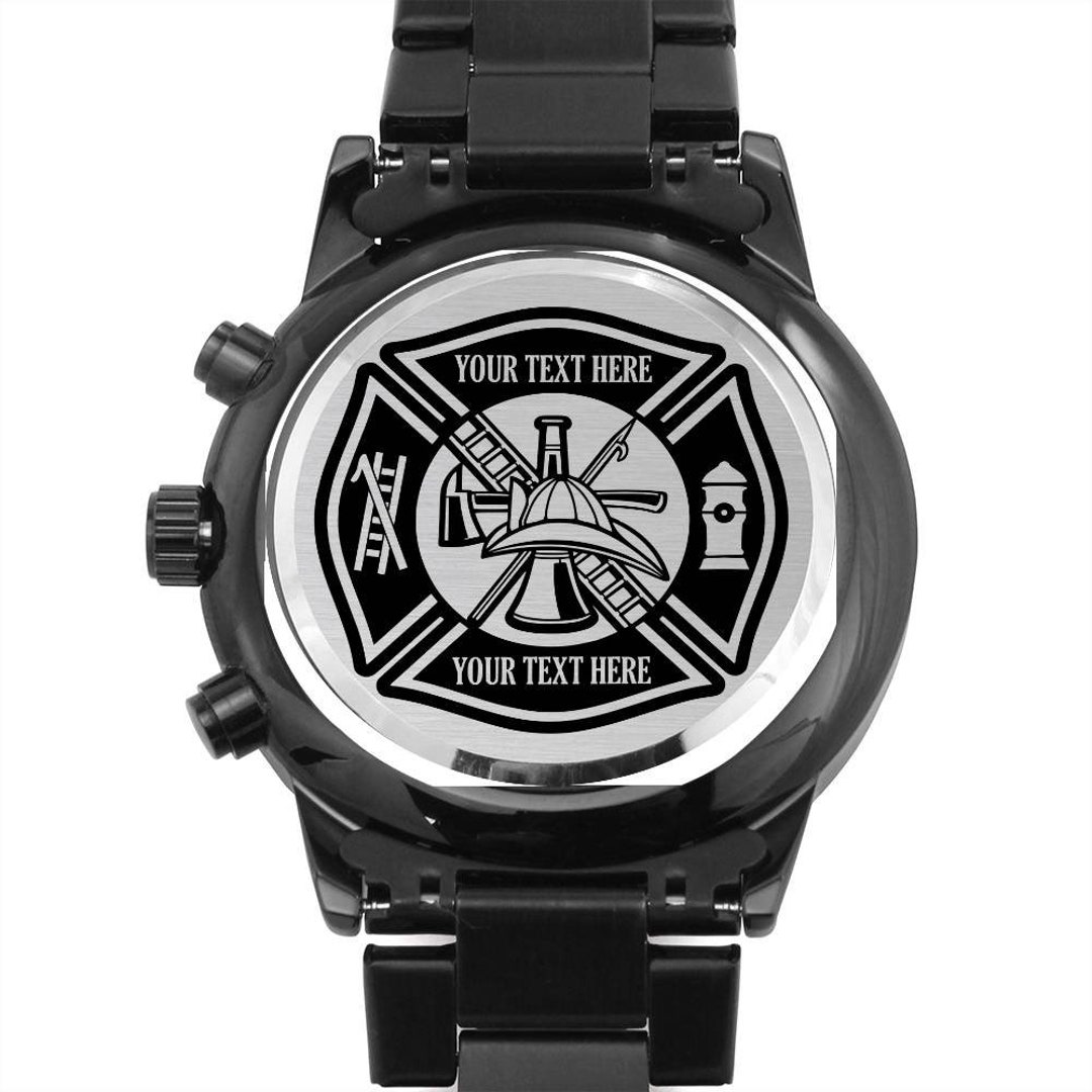 Personalized Firefighter Department Metal Custom Name Watch Gift ...