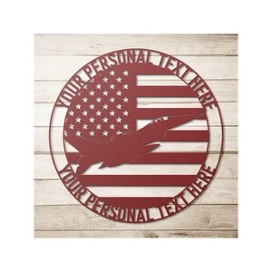 Personalized Jet Fighter Pilot Name Metal Sign. Custom Air Force Pilot ...
