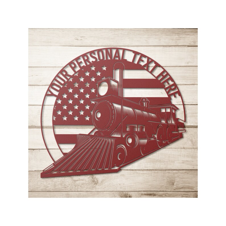 Personalized US Steam Train Metal Sign Gift. Locomotive Metal - Etsy