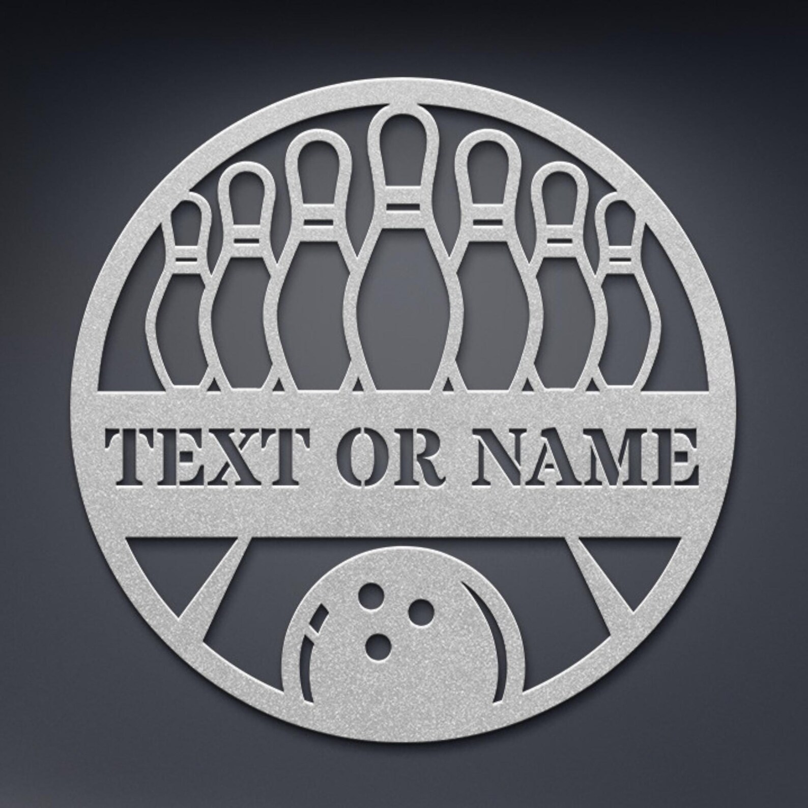 Personalized Bowling Player Name Metal Sign Display. Custom Sports Wall ...