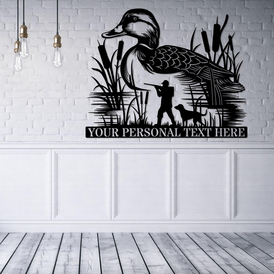 Personalized Duck Hunter Name Metal Sign Gift. Custom Hunting Wall ...