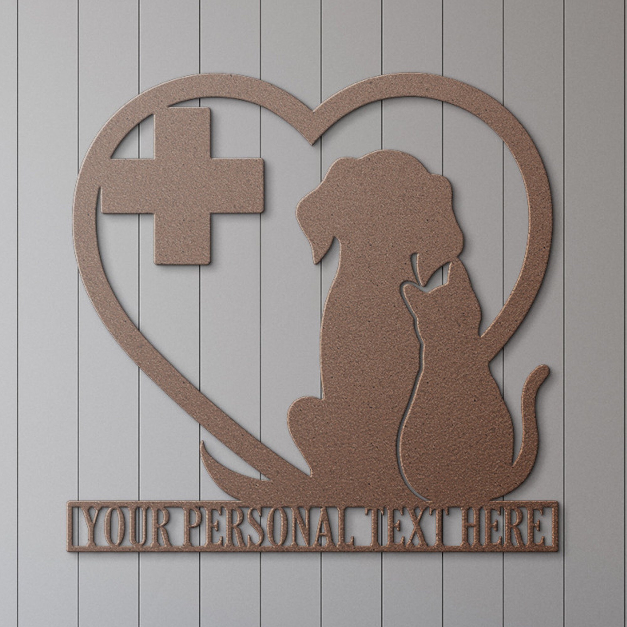 Personalized Vet Pet Care Name Metal Sign. Customizable Vet Doctor Wall ...