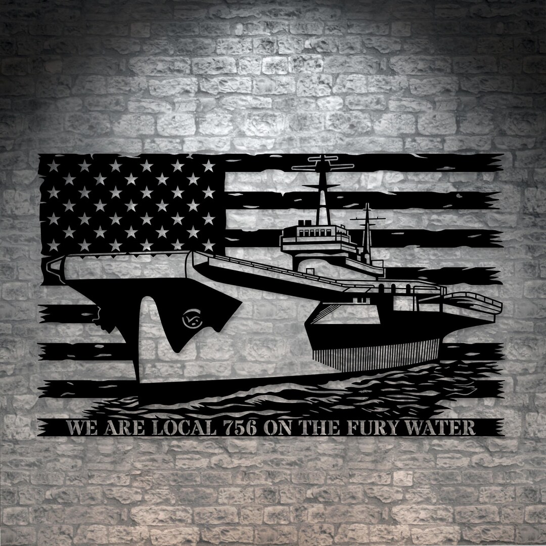 Personalized US Battleship Name Metal Sign Gift. Customizable Aircraft ...