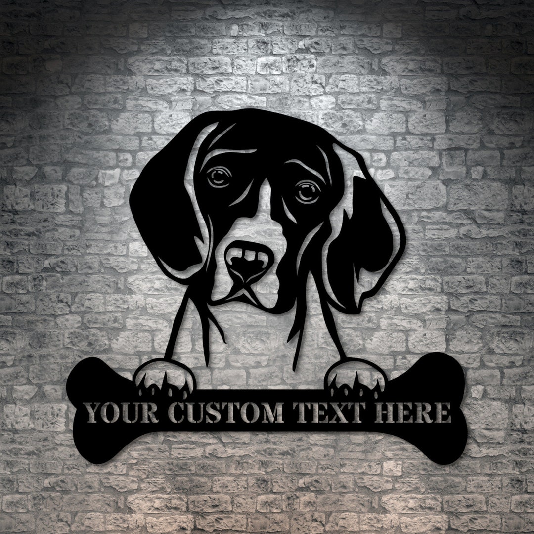 Personalized Beagle Name Metal Sign. Customizable Dog Owner Wall Decor ...