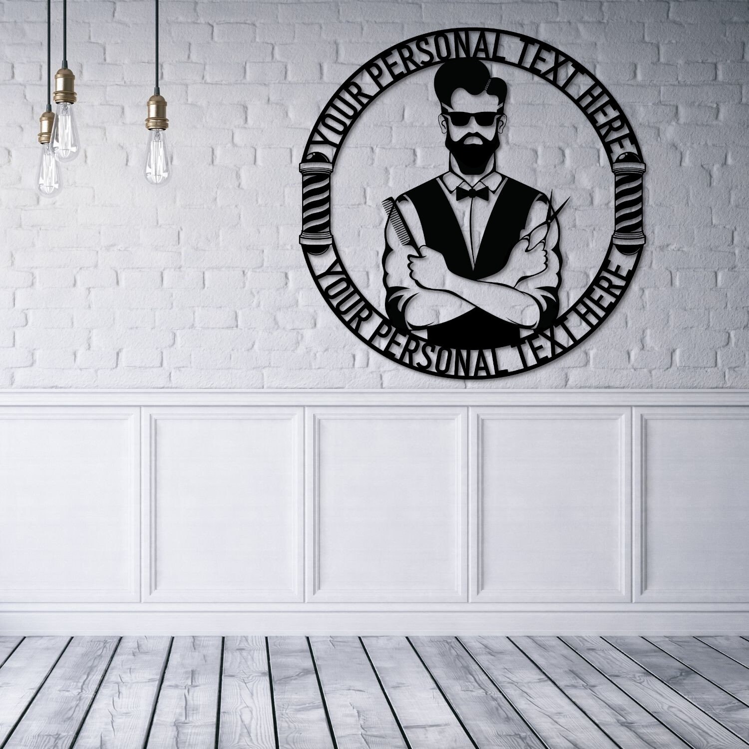 Personalized Barber Man Metal Sign. Custom Male Barber - Etsy