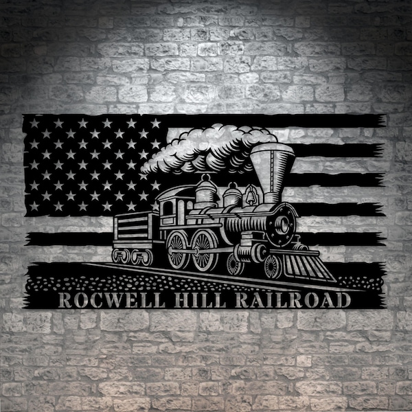 Railroad Metal Signs Custom - Etsy