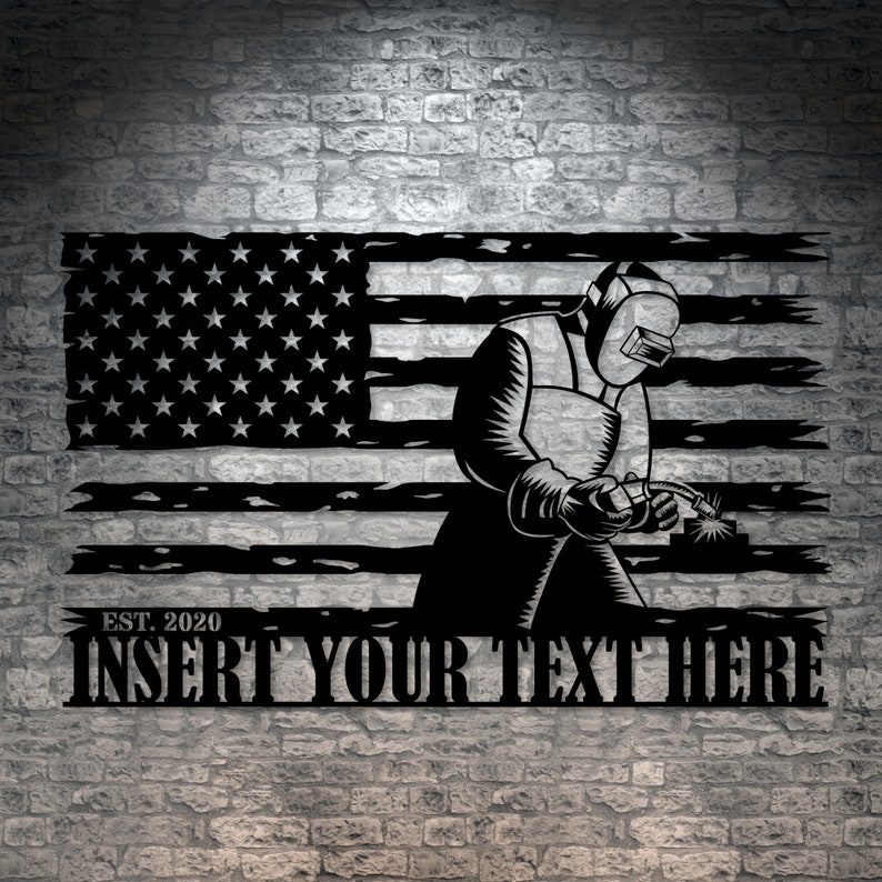 Personalized US Mig Welder Name Metal Sign Gift. Custom - Etsy