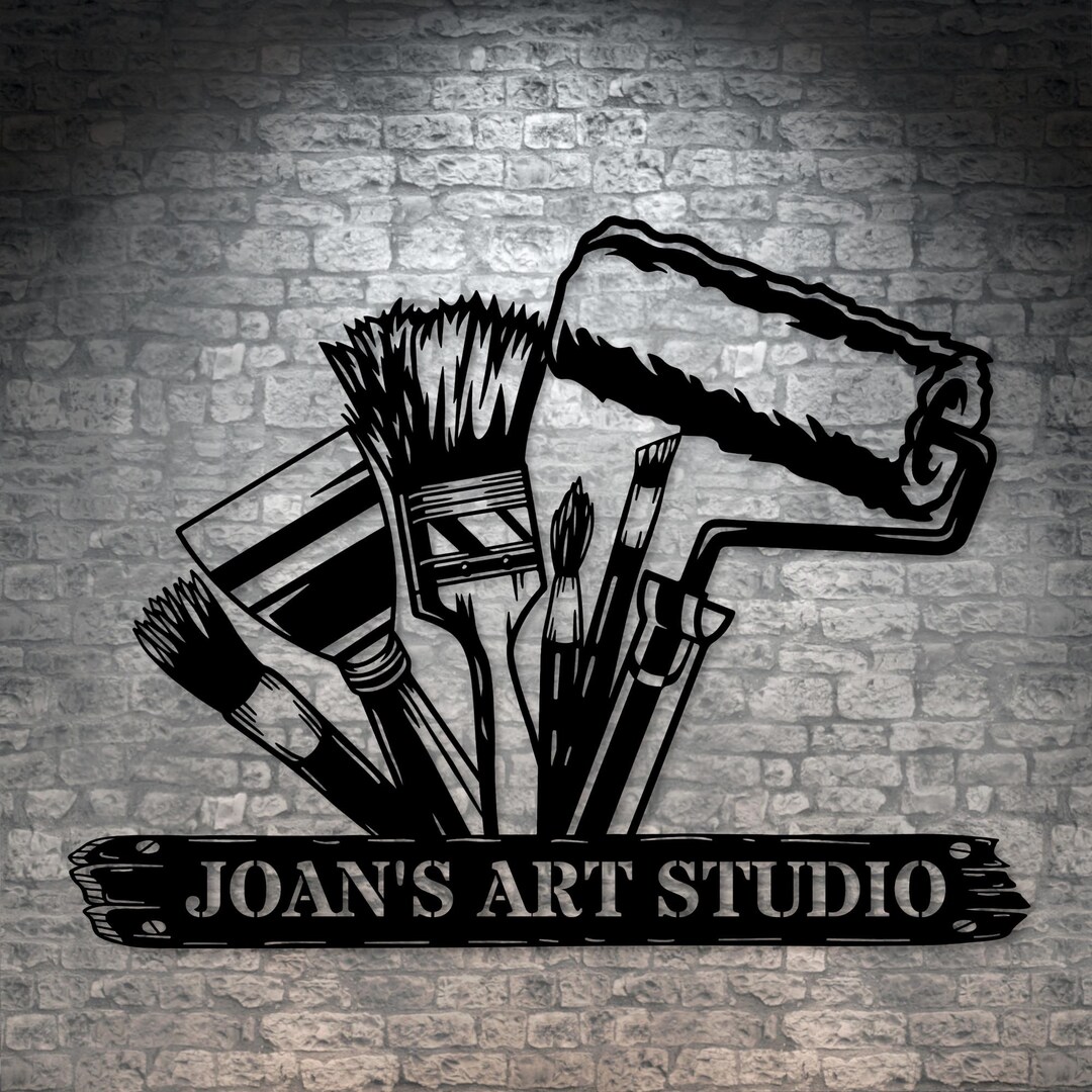 Personalized Painter Tools Metal Sign Gift, Custom Painter Name Sign ...