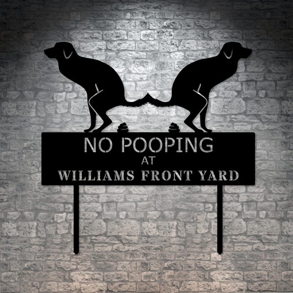 No Pooping Sign - Etsy