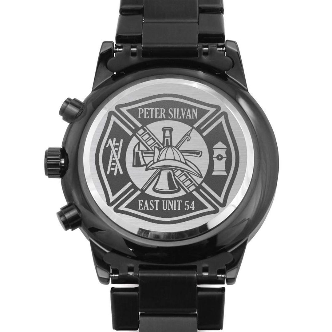 Personalized Firefighter Department Metal Custom Name Watch Gift ...