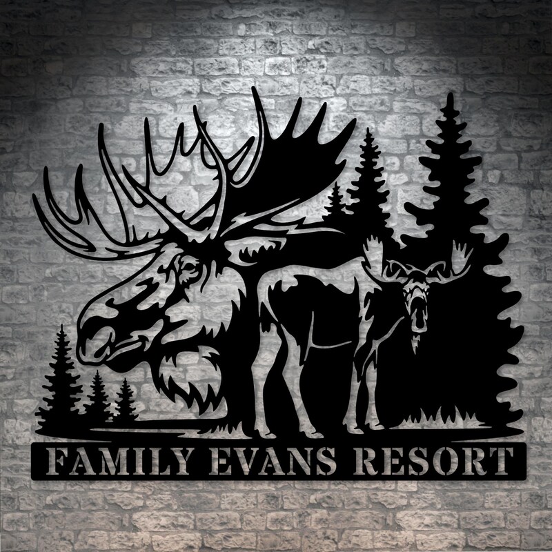 Moose Sign - Etsy