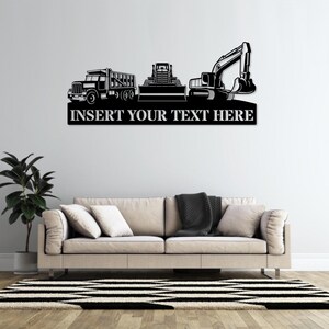 Personalized Demolition Worker Name Metal Sign. Custom Heavy Machinery ...