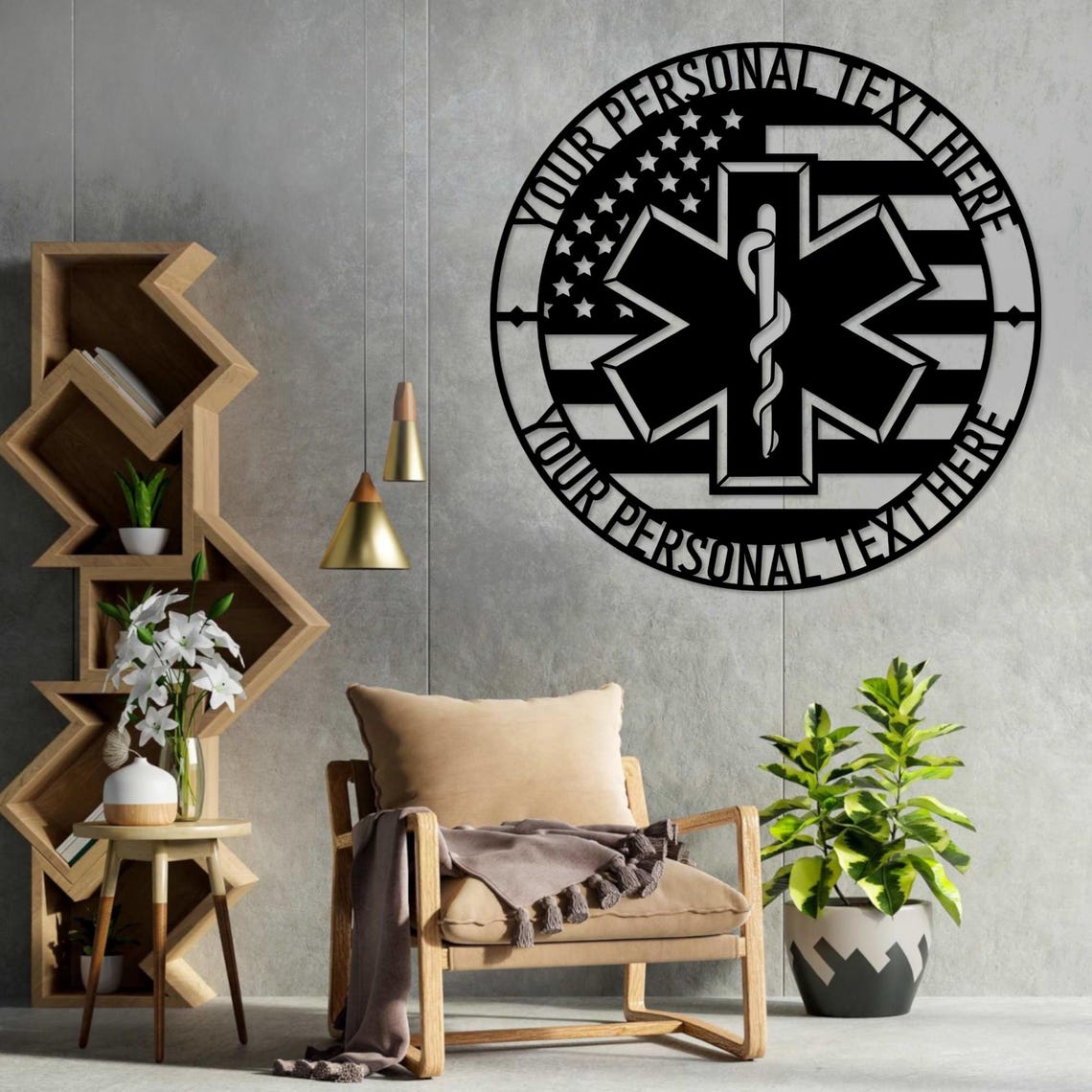 Personalized American First Responder Metal Sign. Custom Patriotic ...