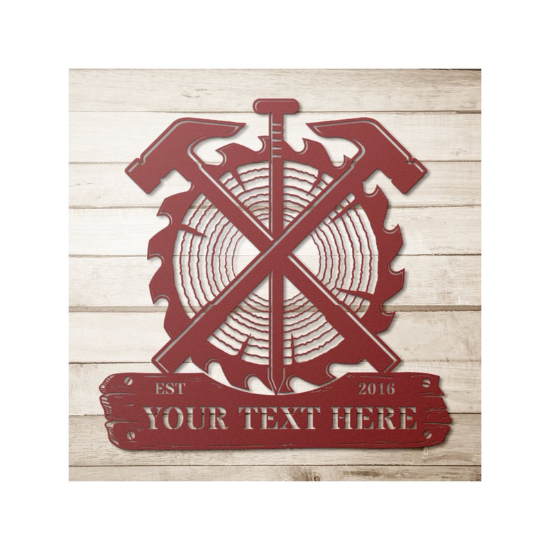 Personalized Carpenter Name Metal Sign Gift. Woodworker Wall - Etsy