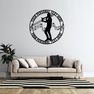 Personalized Trombone Player Name Metal Sign. Music Room Decoration ...