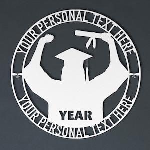 Personalized Graduation Name Metal Sign for Her. Custom Female Graduate ...