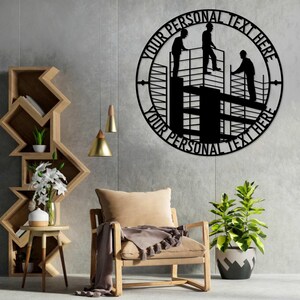 Personalized Construction Workers Metal Sign. Custom Building Worker ...