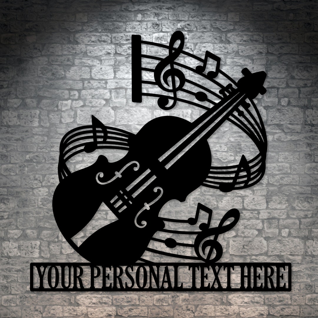 Personalized Cello Name Metal Sign Gift. Custom Music Performer Wall ...