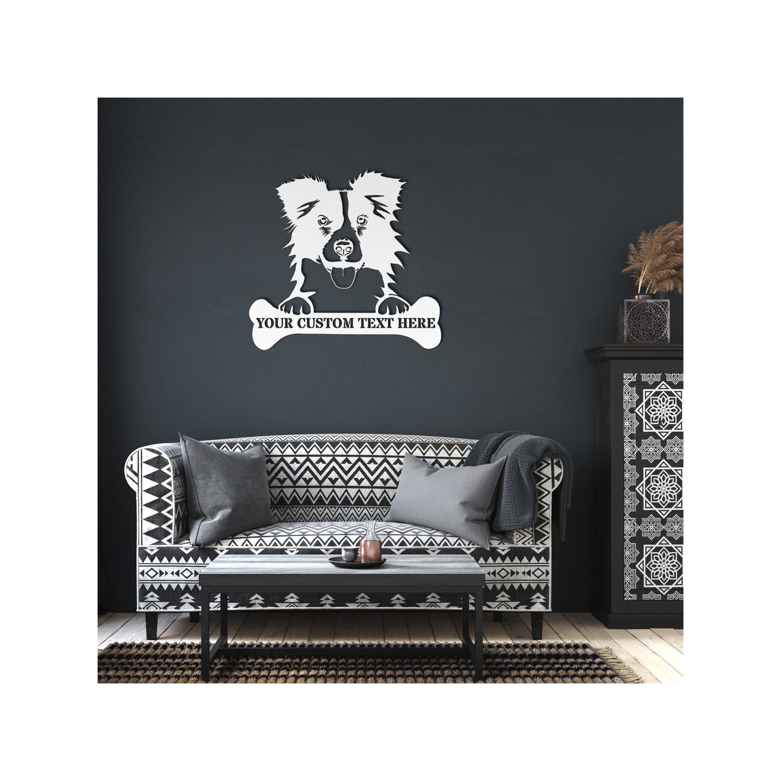 Personalized Border Collie Name Metal Sign Gift Custom Dog - Etsy