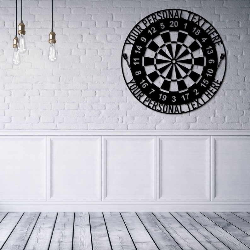 Personalized Dart Board Name Metal Sign Darts Lover Home - Etsy