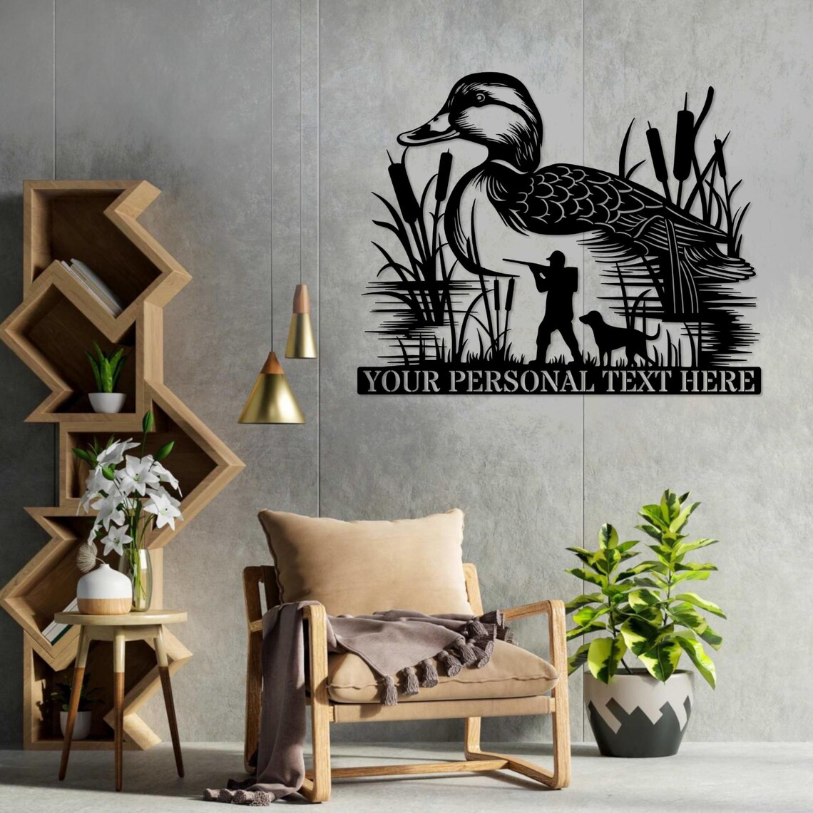 Personalized Duck Hunter Name Metal Sign Gift. Custom Hunting Wall ...