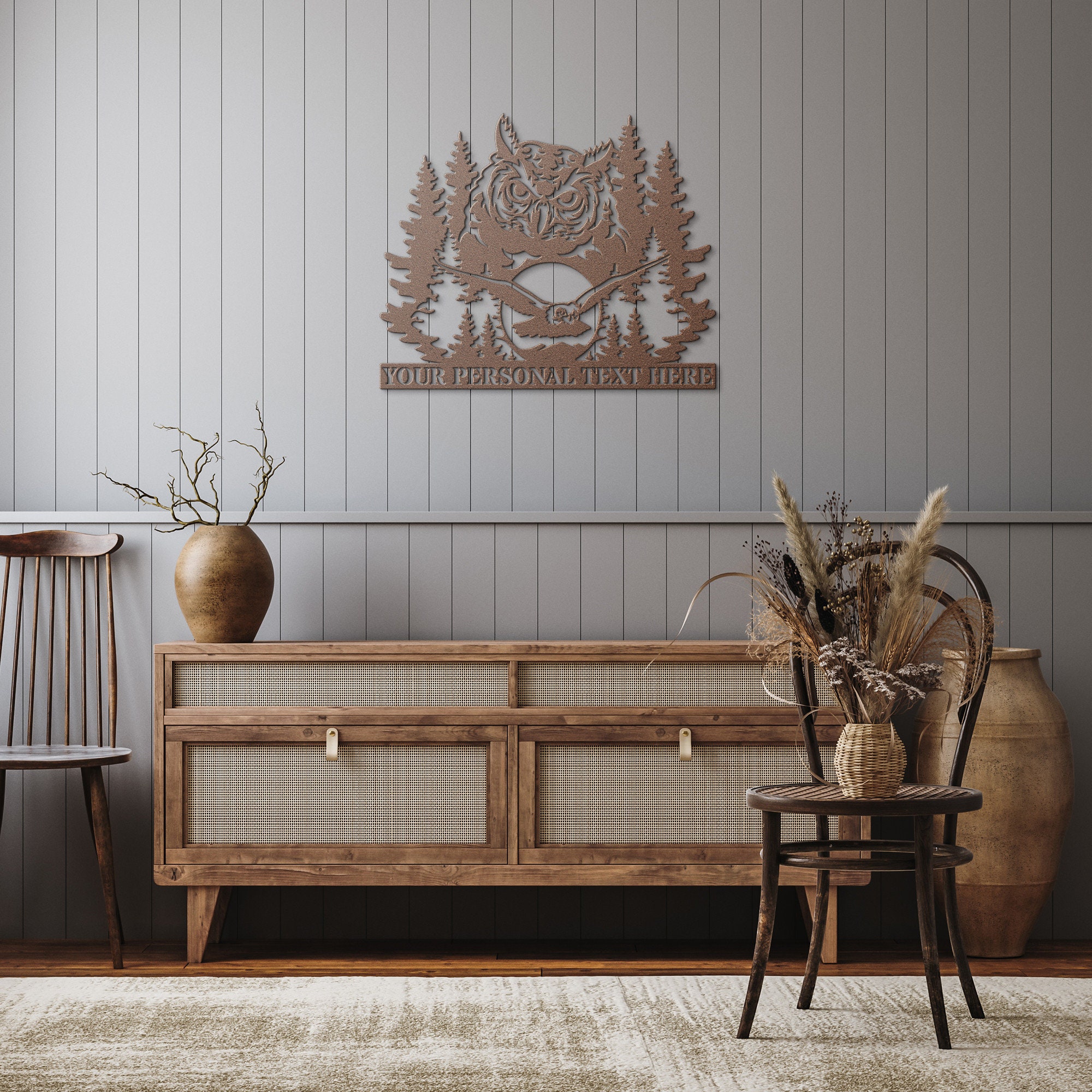 Personalized Owl Name Metal Sign Gift Custom Nature - Etsy