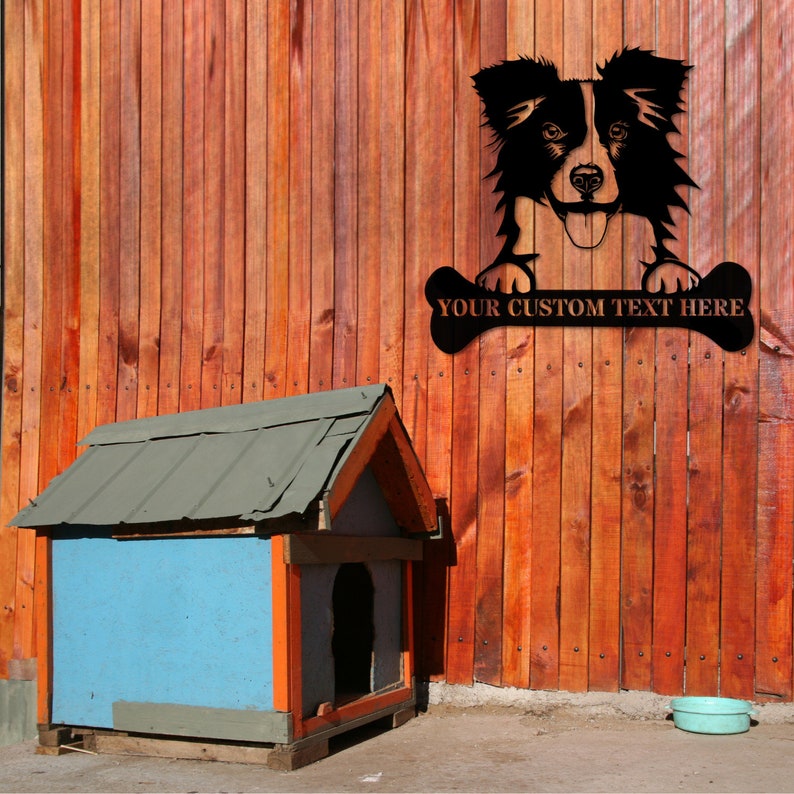Personalized Border Collie Name Metal Sign Gift Custom Dog - Etsy