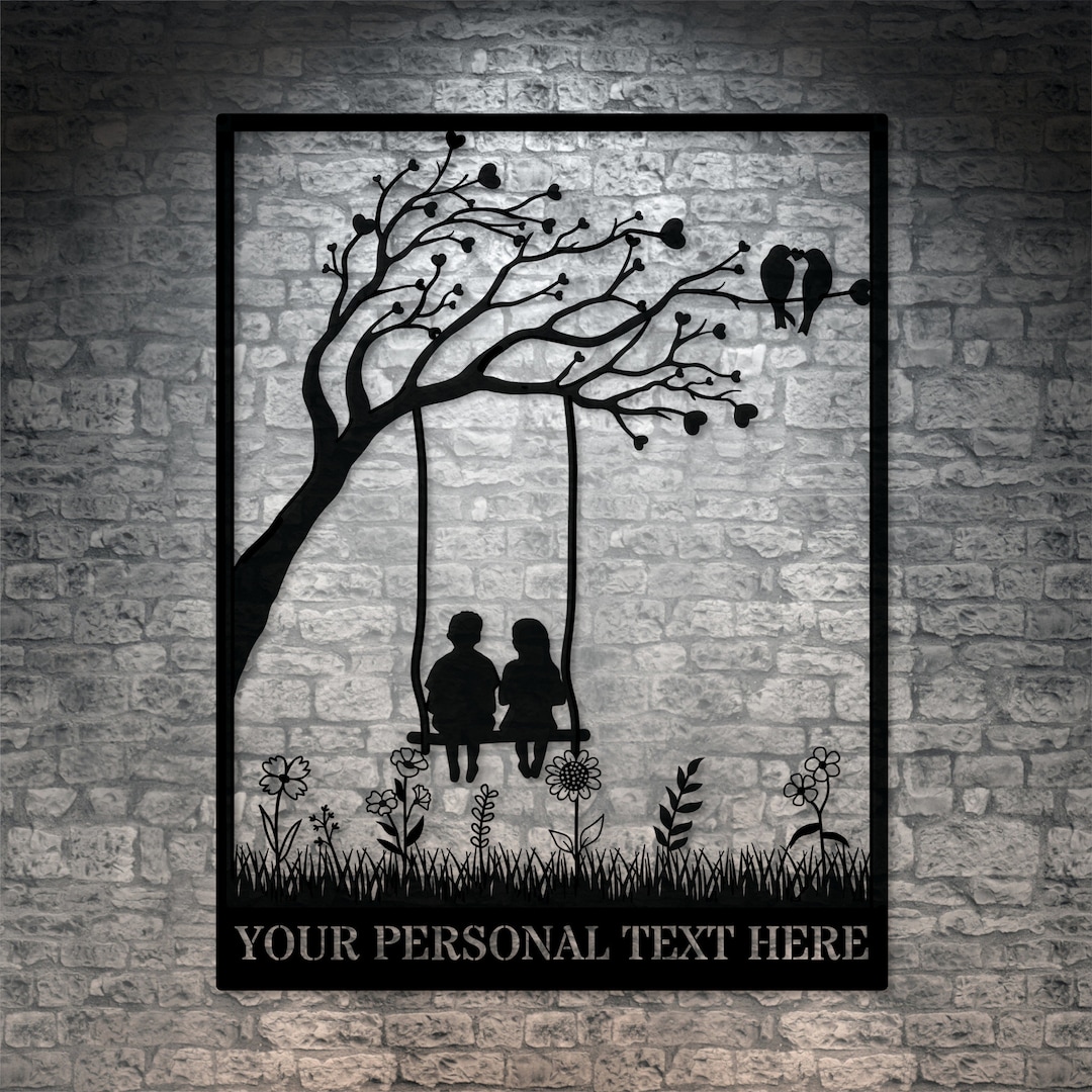 Personalized Love Couples Name Metal Sign. Custom Anniversary Soulmates ...