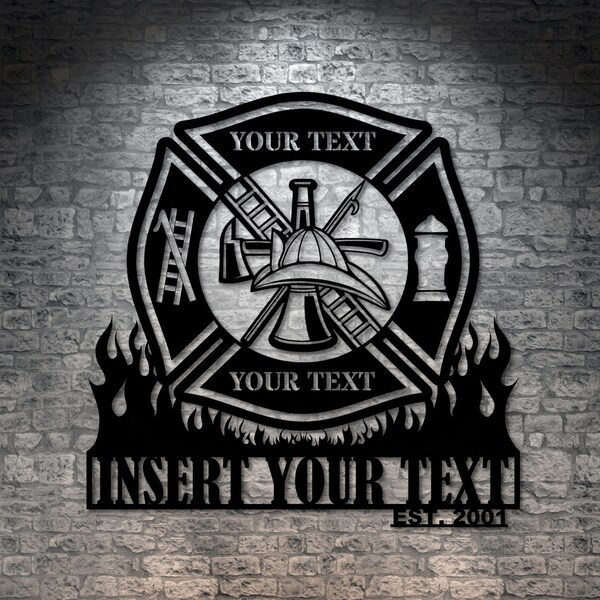 Firefighter Sign - Etsy