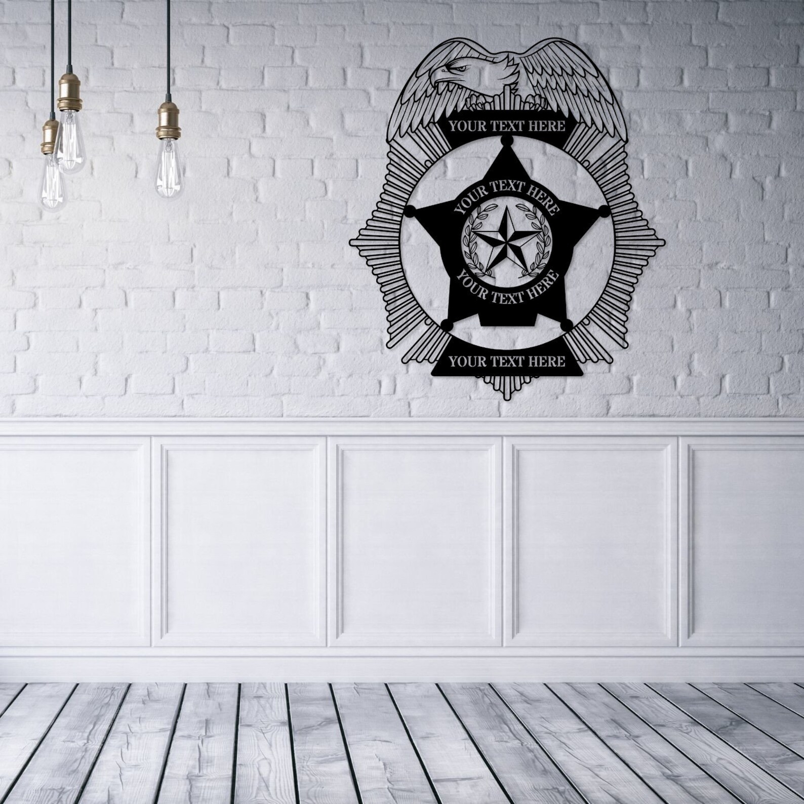 Personalized Eagle Police Badge Metal Sign. Custom Cop Badge - Etsy