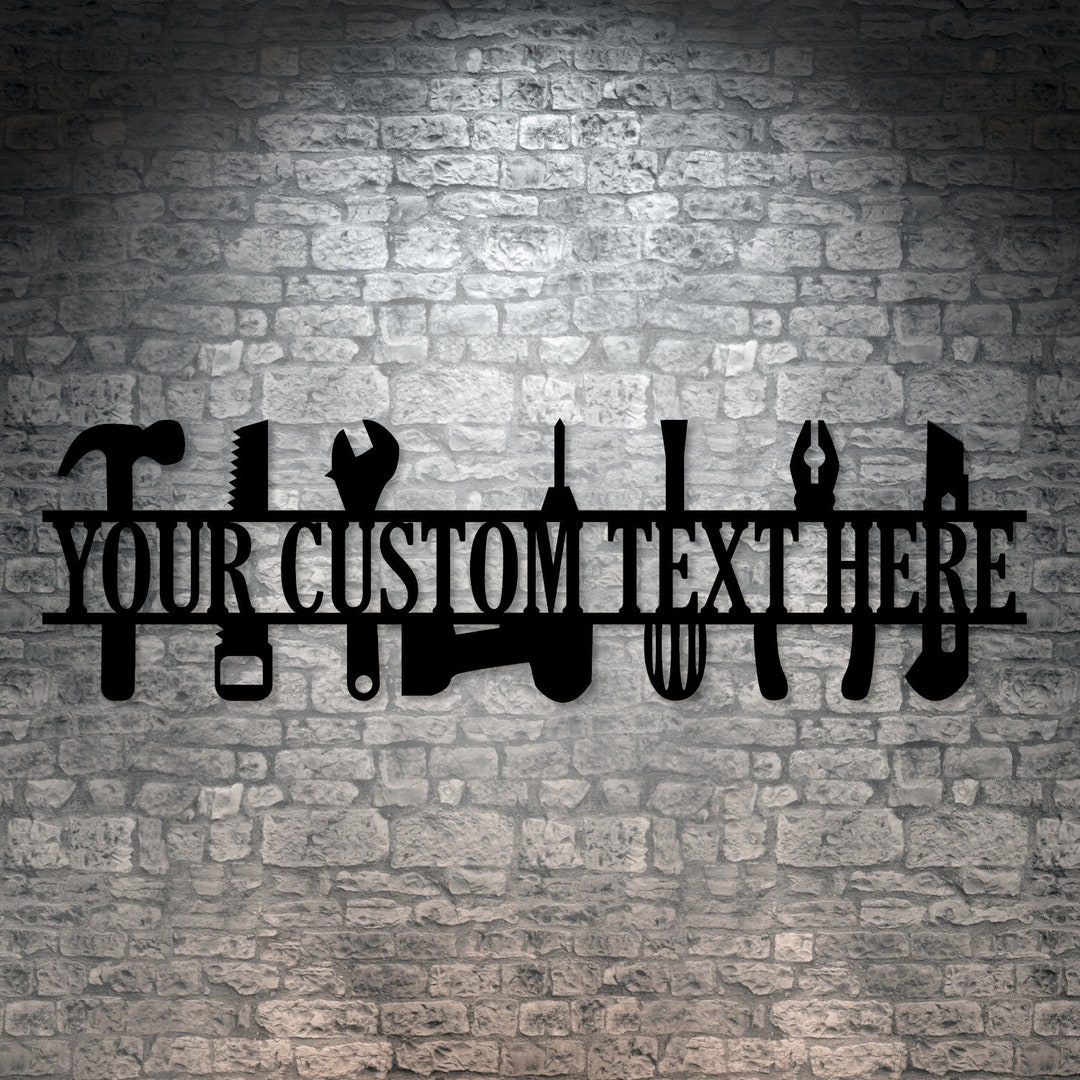 Personalized Handyman Name Metal Sign. Handyman Tools Monogram Gift ...