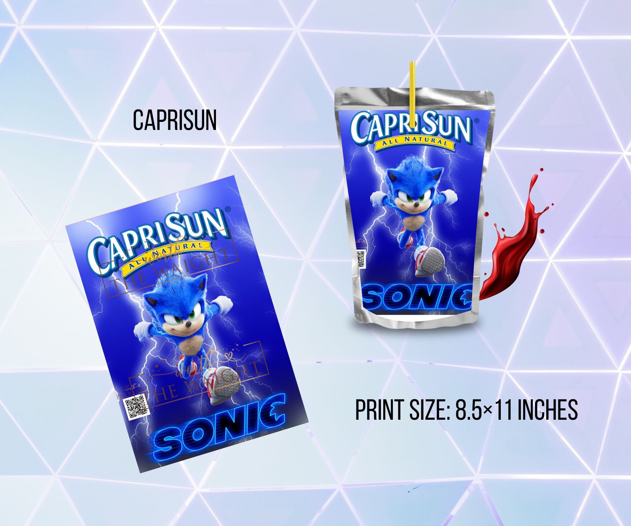 EDITABLE Kids Birthday Party Template, Sonic Birthday Theme Bundle ...