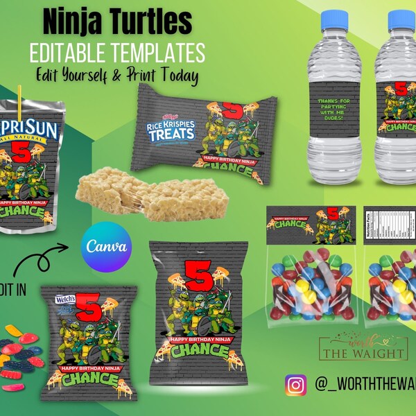 Ninja Turtle Favors - Etsy