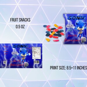 EDITABLE Kids Birthday Party Template, Sonic Birthday Theme Bundle ...