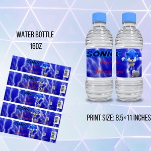 EDITABLE Kids Birthday Party Template, Sonic Birthday Theme Bundle ...