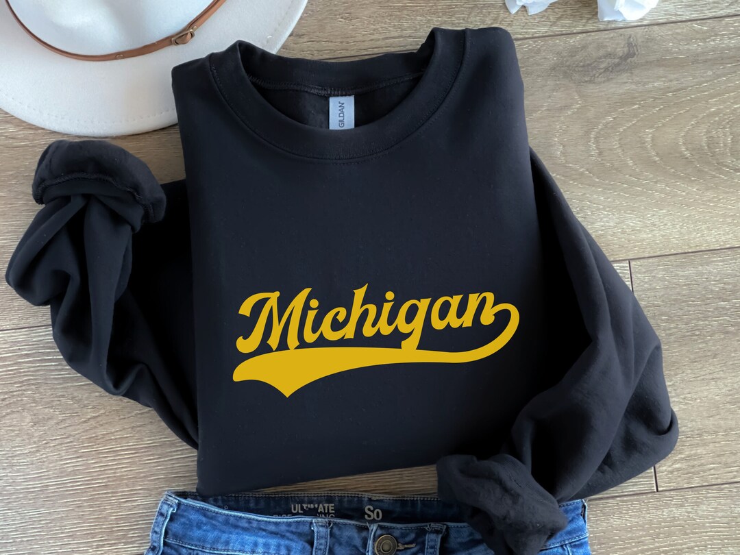 Michigan Sweatshirt, Retro Michigan Football Shirt, Vintage Michigan ...