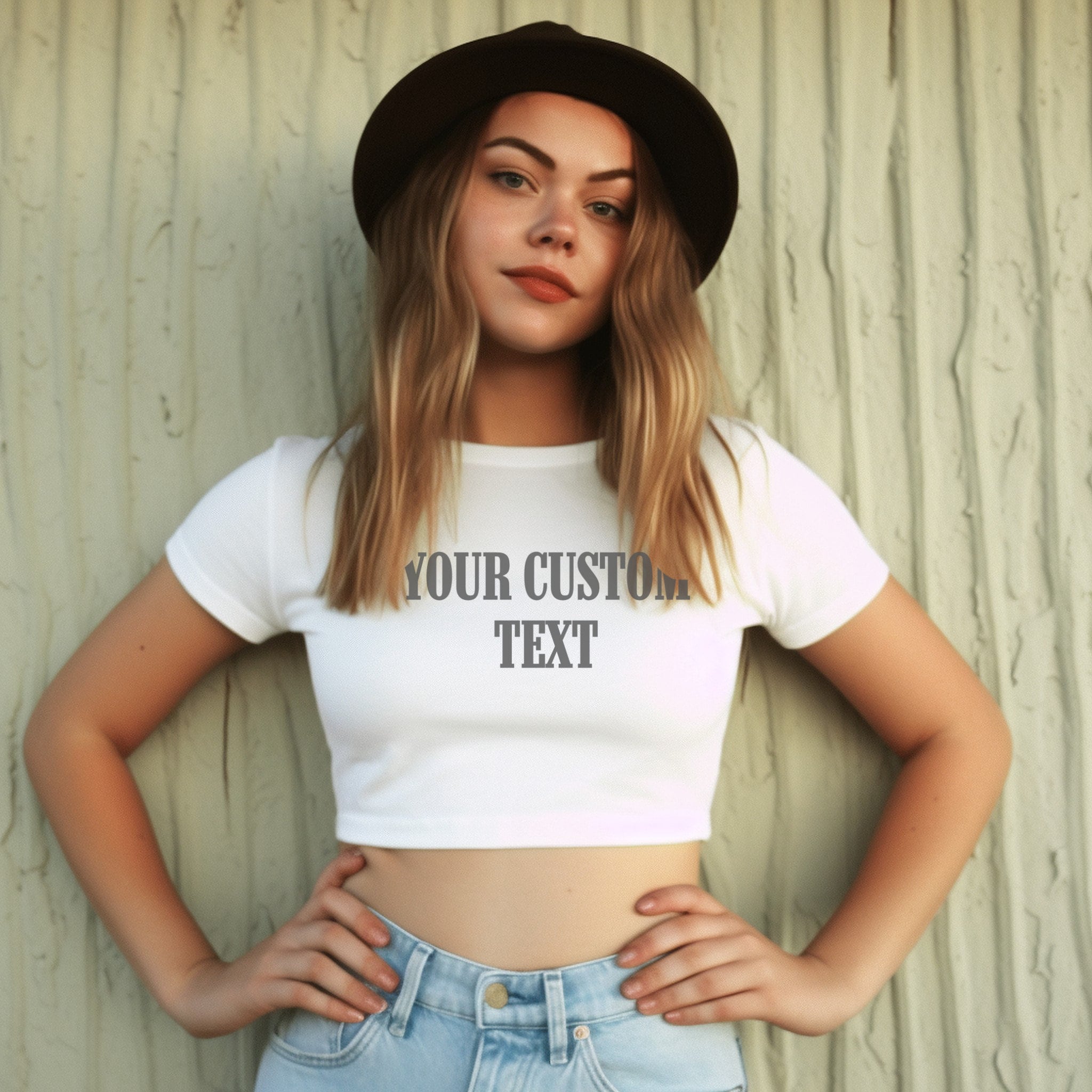 Custom Crop Top/custom Shirt/custom Baby Tee/fitted Crop Top/womans ...