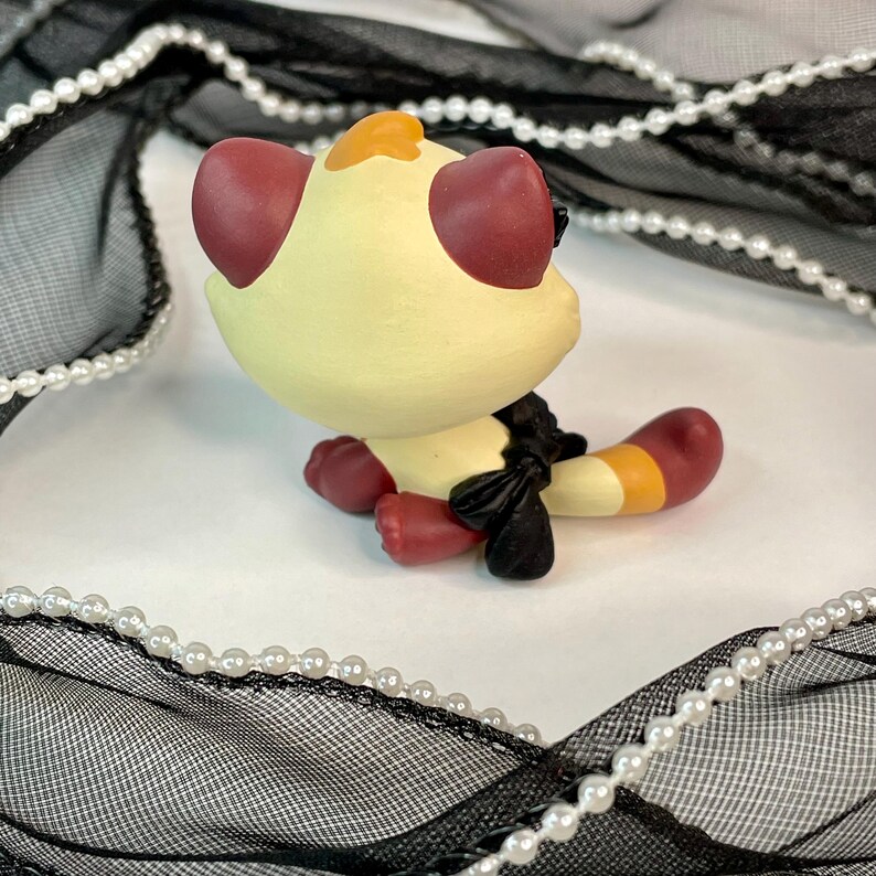 Littlest Pet Shop LPS OOAK Custom Cat #612 Panda Bear Inspired With Bow ...