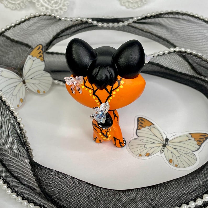 Littlest Pet Shop LPS OOAK Custom Fox Monarch Butterfly Inspired Orange ...