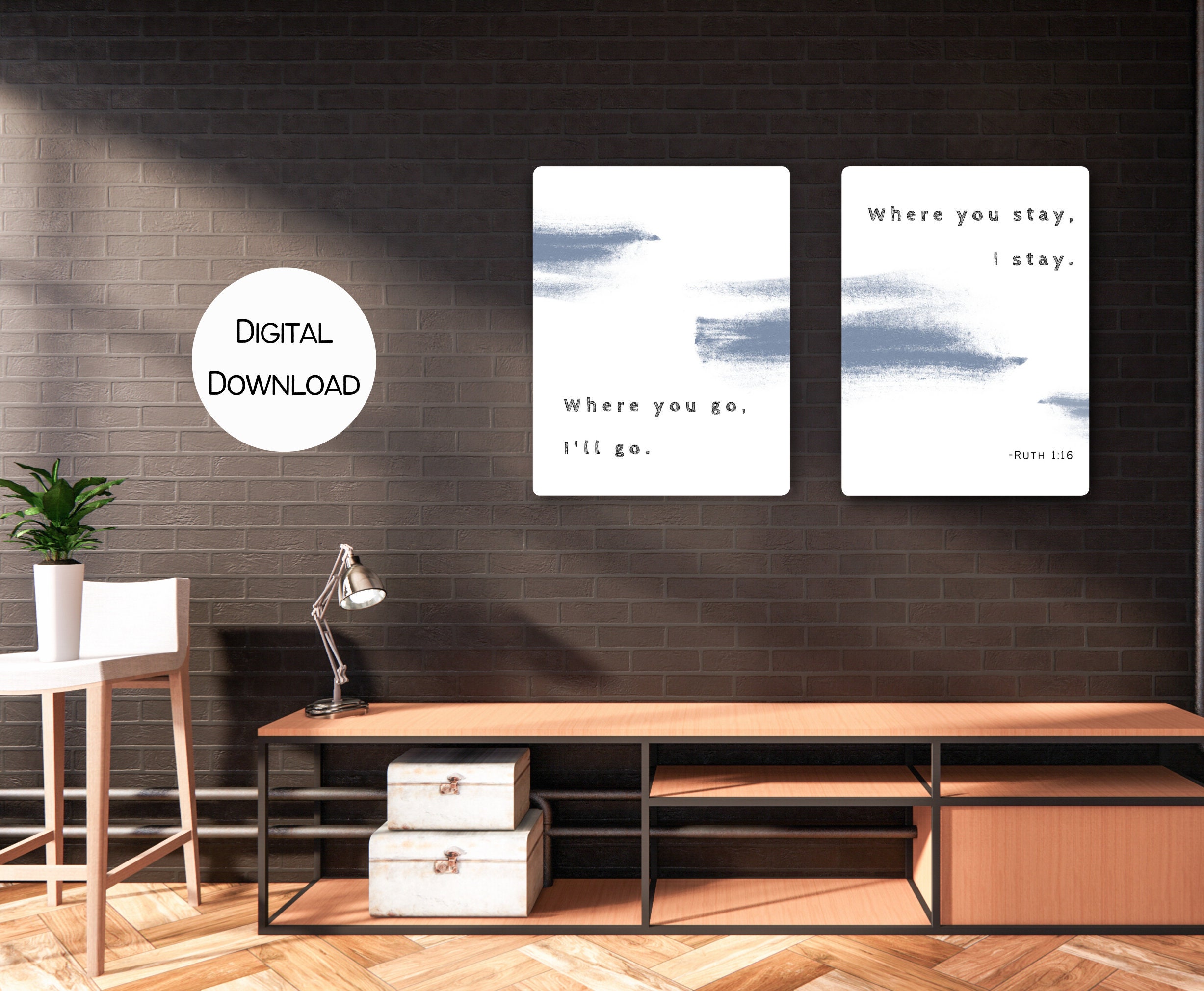 Scripture Wall Art Bible Wall Art Printable Wall Art Ruth - Etsy